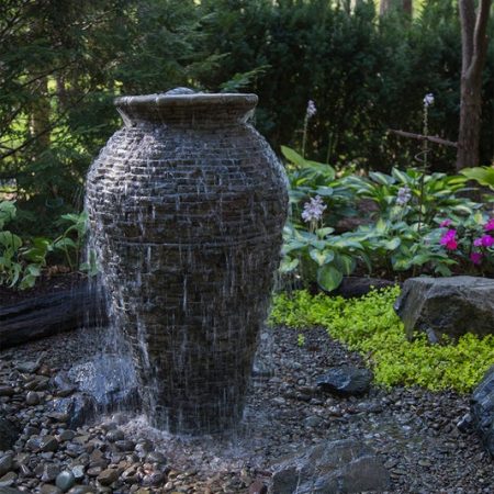 Medium Stacked Slate Urn Landscape Fountain Kit - Aquascapes