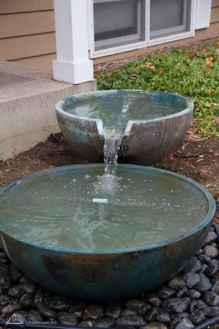 Spillway Bowls, Patio Water Features, and Waterfall Spillway Ideas